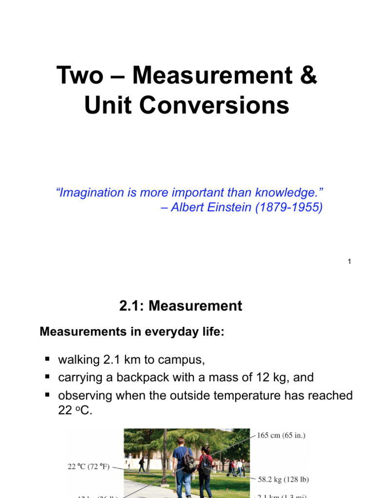2 - Measurement & Unit Conversions | PDF | Multiplication | Measurement