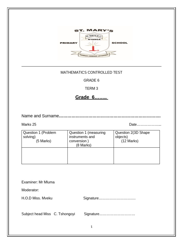 Controlled Test September | PDF