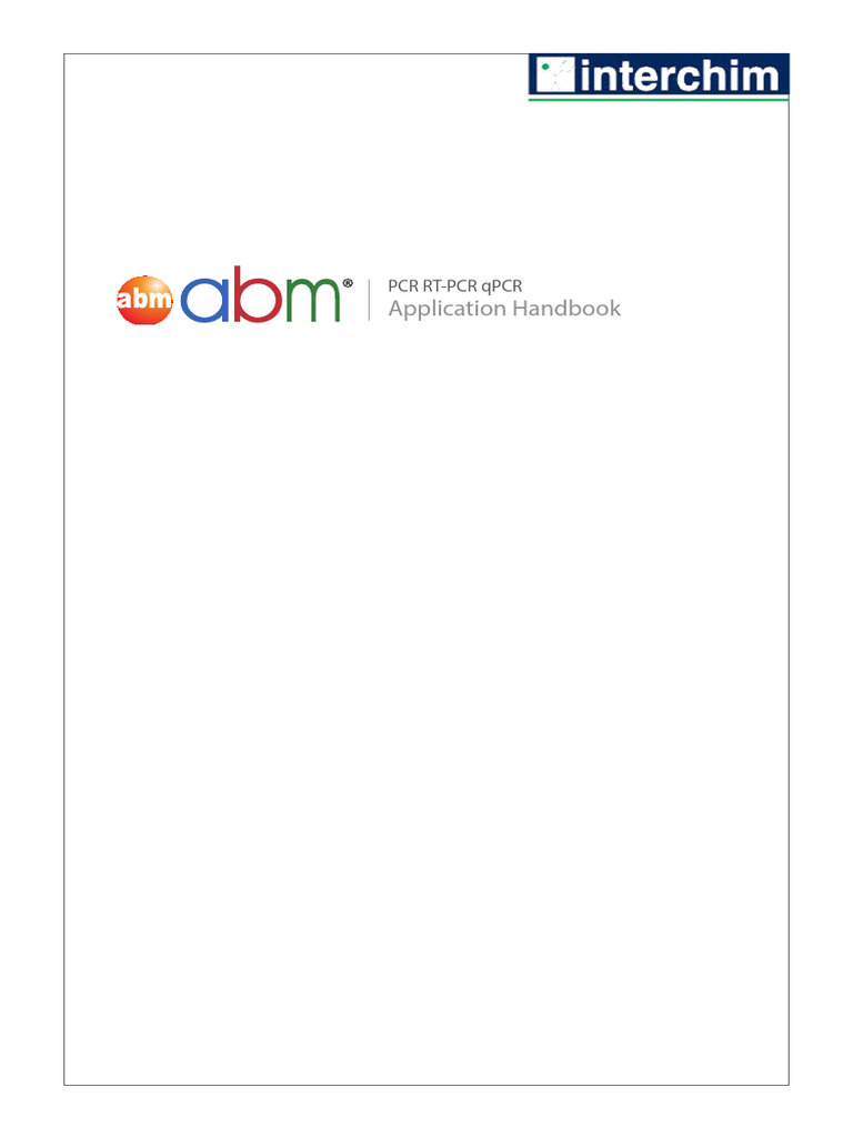 PCR RT-PCR QPCR Application Handbook Abm B4S1U0 | PDF | Polymerase Chain Reaction | Reverse ...