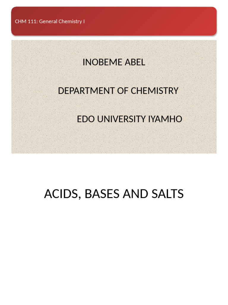 Acids, Bases, and Their Theories | PDF | Acid | Physical Chemistry
