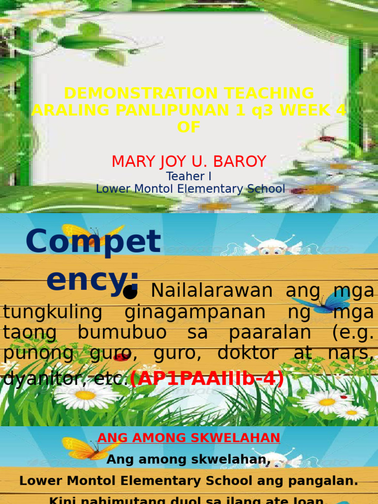 Powerpoint Ap Cot 1 1 Q3 W4 2022-2023 | PDF