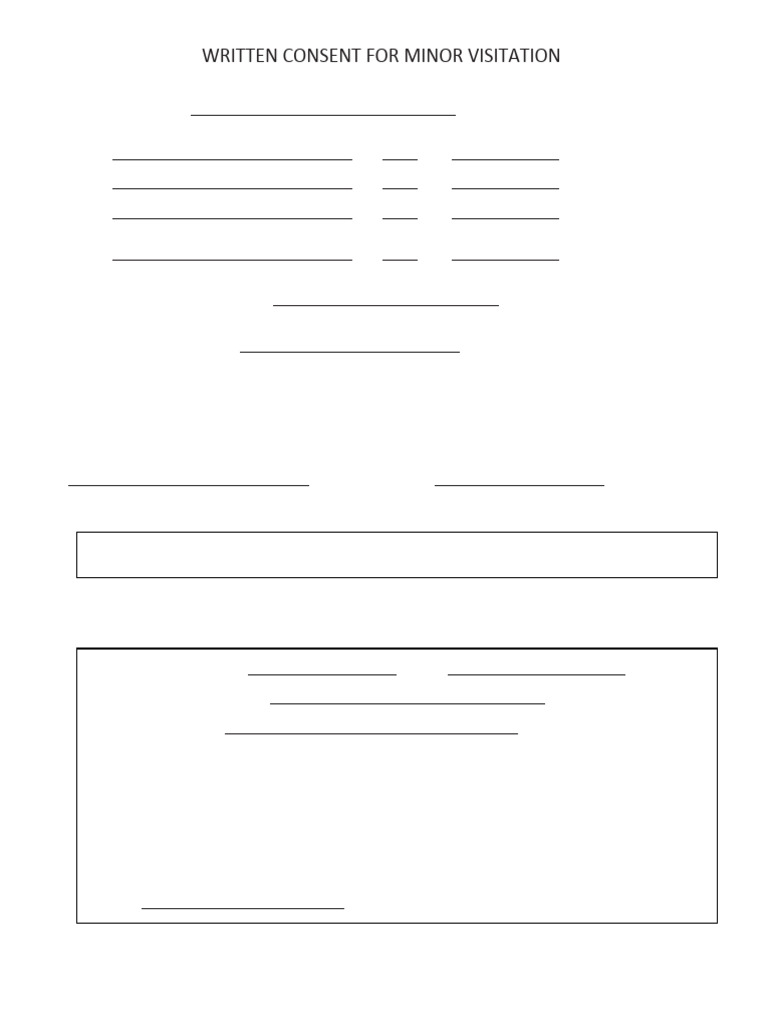 Inmate-Visiting-Guidelines-Attachment-2 | PDF | Legal Guardian | Common Law
