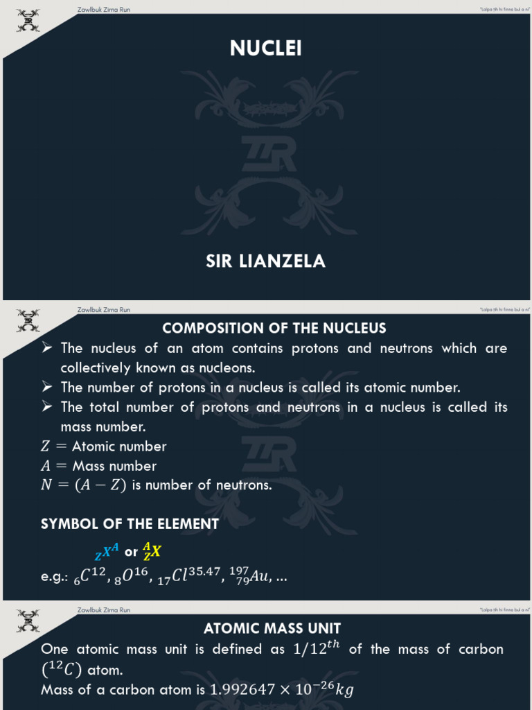 Nuclei | PDF | Atomic Nucleus | Isotope