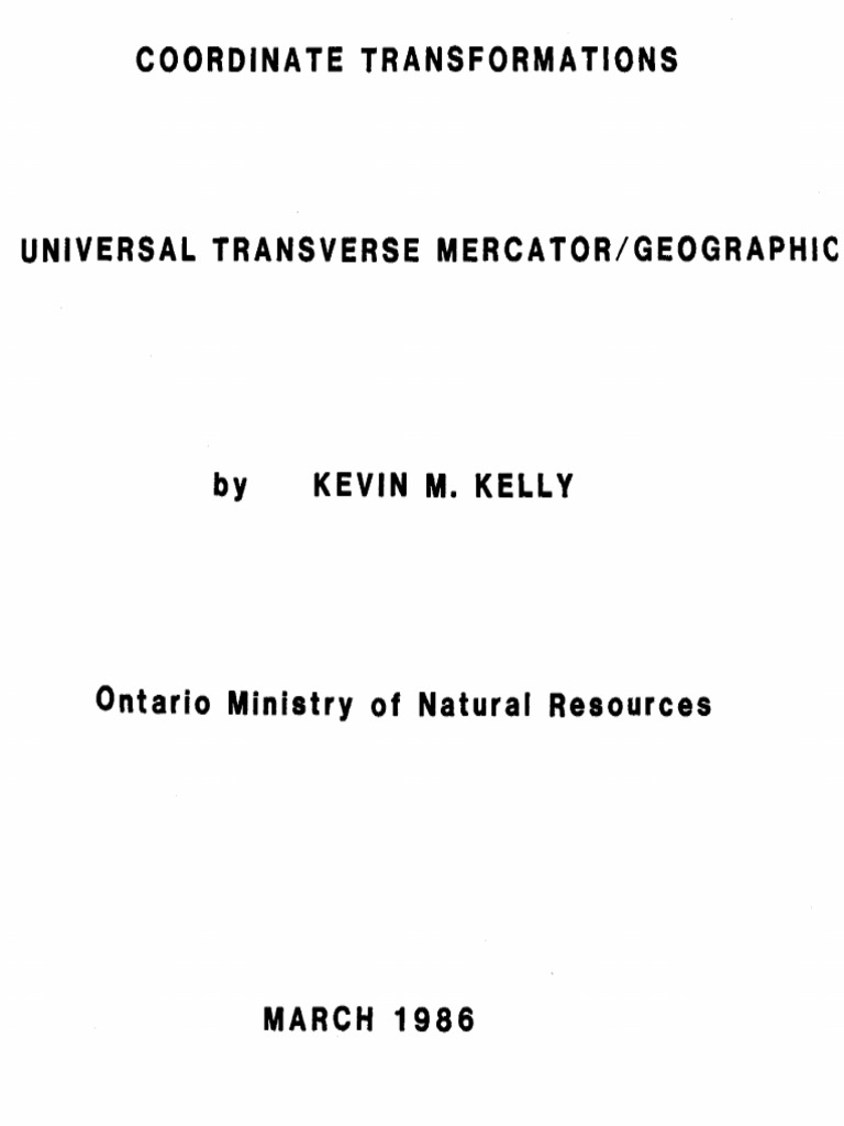 CoordinateTransformations-Geographiccoordinates To UTM | PDF | Latitude ...