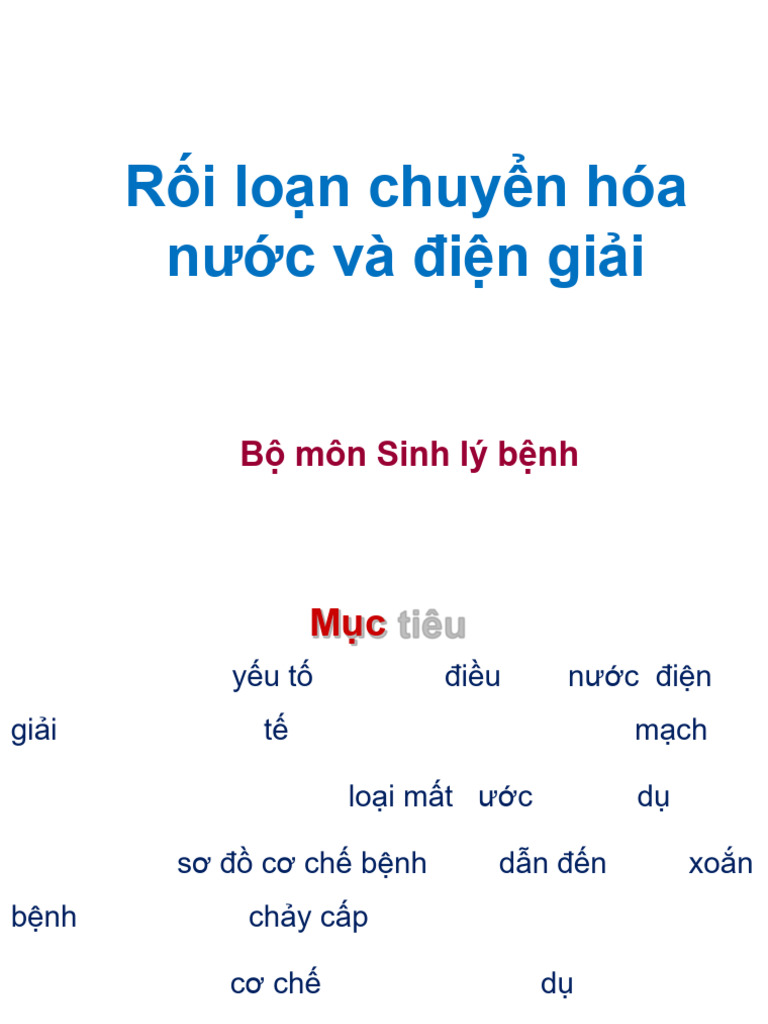 RLCH nước - điện giải | PDF