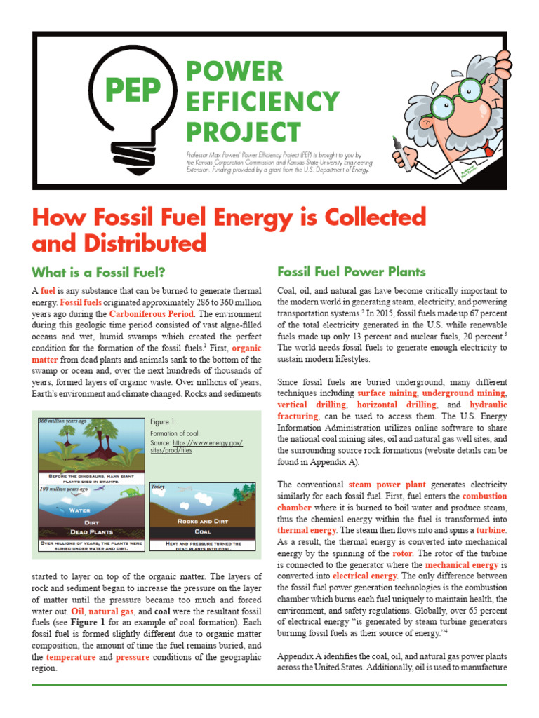 PEP FactSheet 2017 FossilFuelEnergy | PDF | Fuels | Fossil Fuels