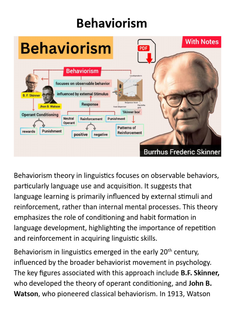 Behaviorism | PDF | Reinforcement | Behaviorism