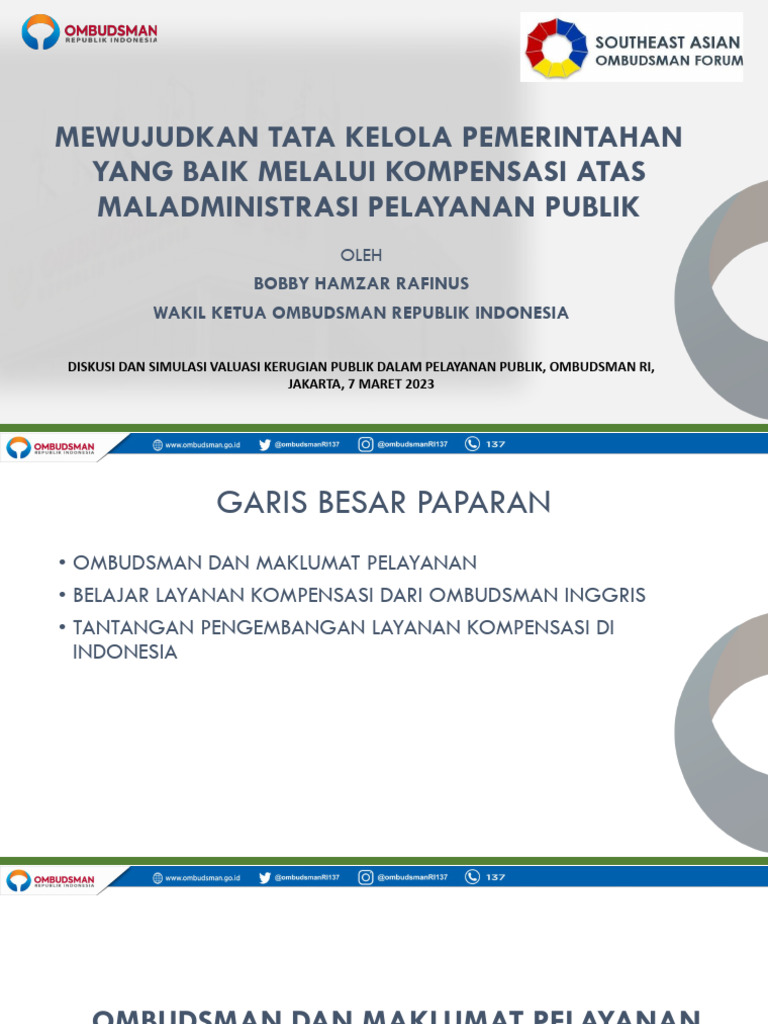 Strategi Mewujudkan Tata Kelola Pemerintahan yang Baik Melalui Kompensasi | PDF
