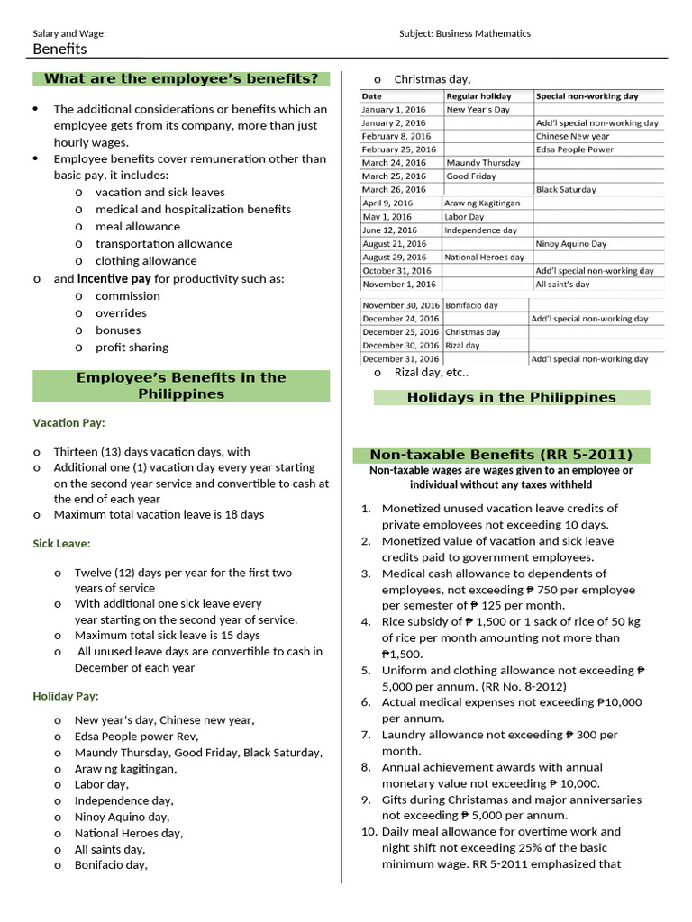 BM Benefits | PDF | Employee Benefits | Employment