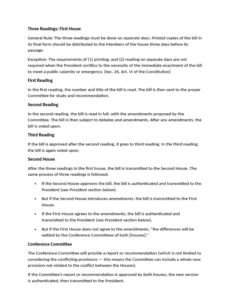 Bill To Law 3 Pdf Bill Law United States House Of Representatives