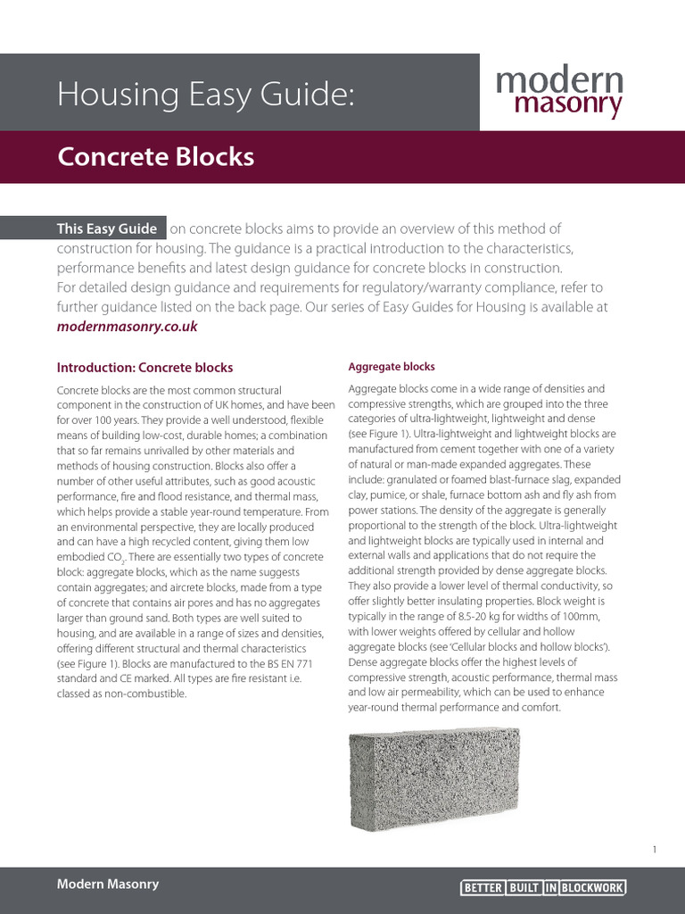 MMA_EasyGuide_Blocks | PDF | Concrete | Building Engineering