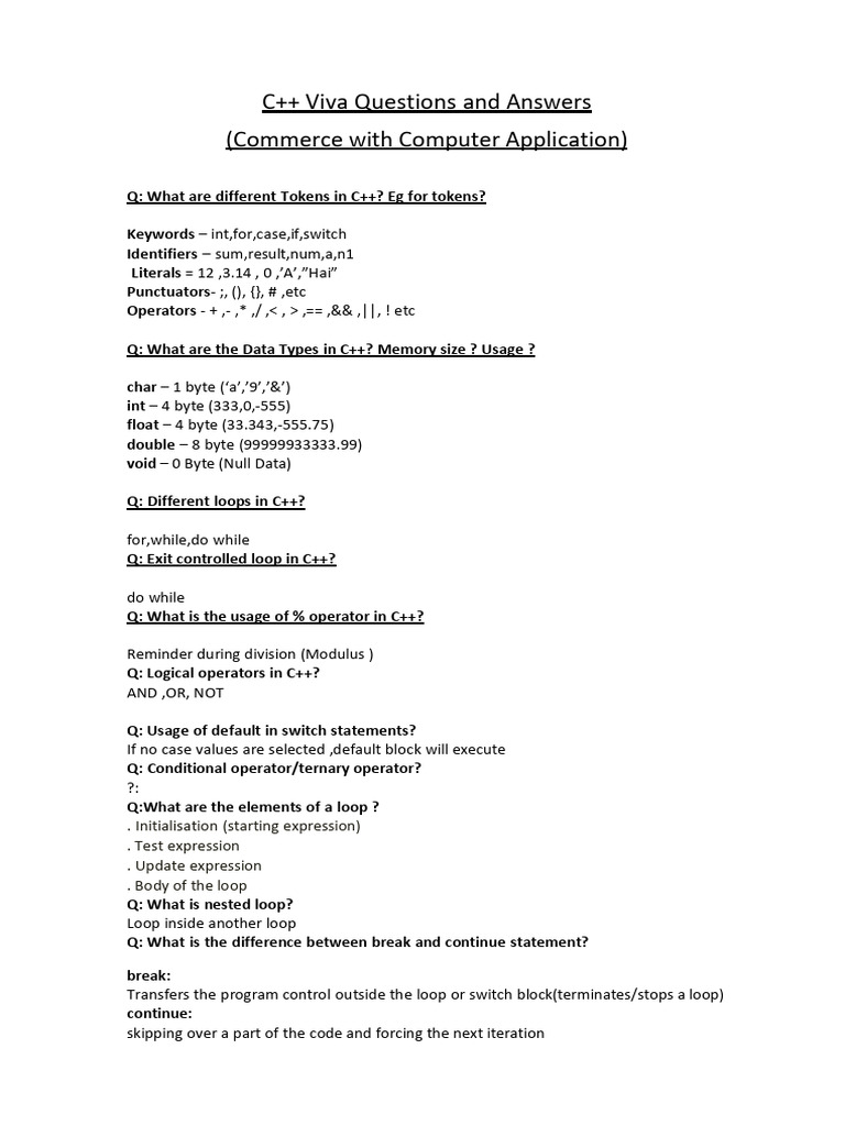 CA Viva Questions and Answers | PDF | Html | Html Element