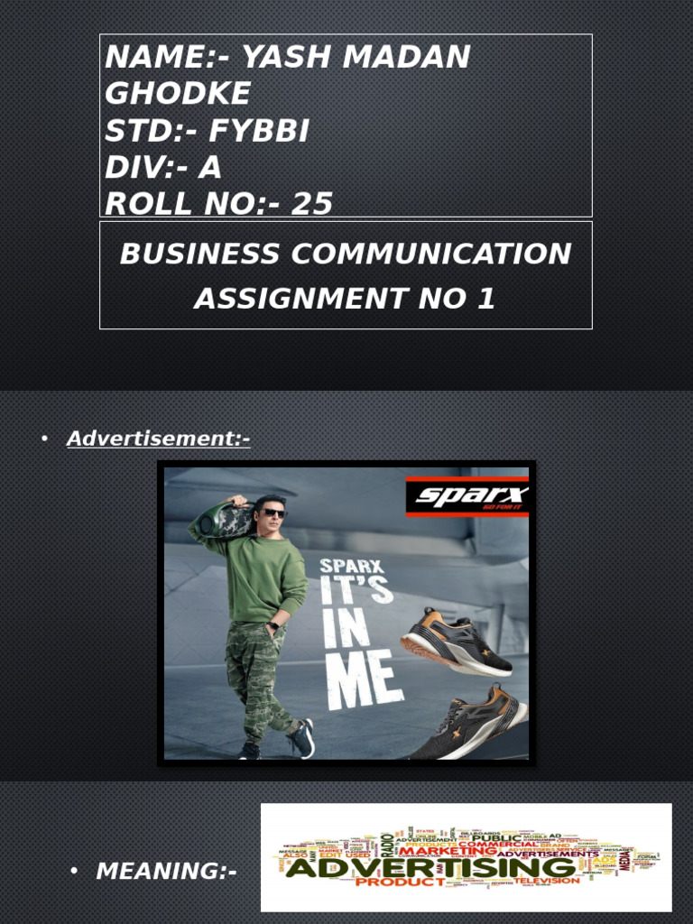 Name:-Yash Madan Ghodke STD: - Fybbi Div: - A ROLL NO: - 25: Business Communication Assignment ...