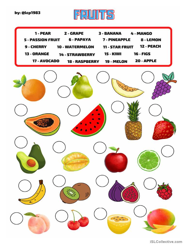 Fruits. - . - . | PDF