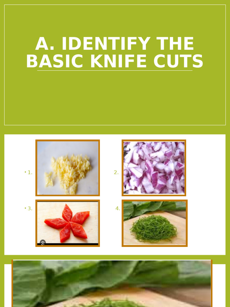 Basic Knife Skills and Techniques | PDF