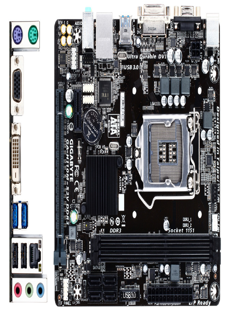 GIGABYTE GA-H110M-S2V-DDR3 REV. 1.0 1.01 (PDF BOARDVIEW) | PDF | Electronics | Audio Electronics