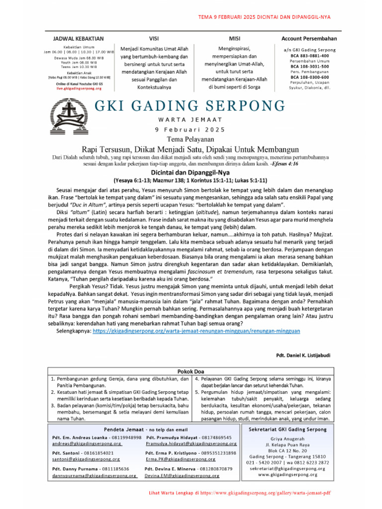 Warta Jemaat Web | PDF