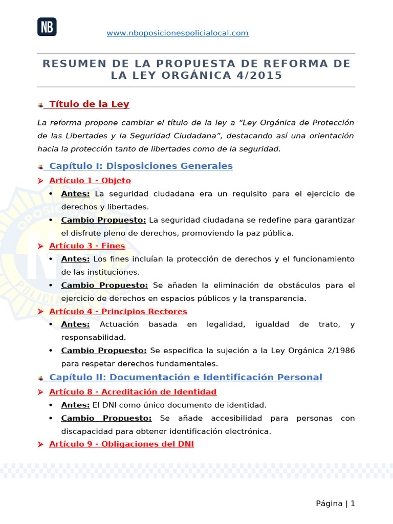 Modificación Lo 4-2015 | PDF | Gobierno | Justicia