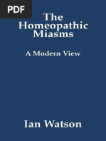 The Concept of Miasm | PDF | Homeopathy | Infection