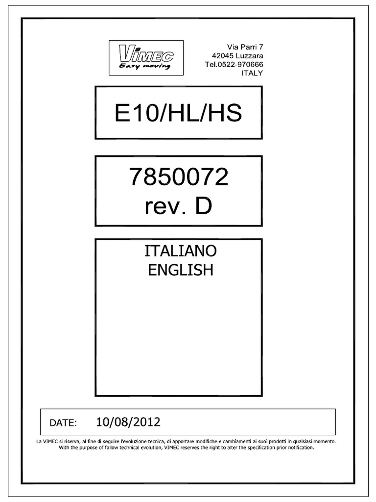 Vimec E10 | PDF | Chess | Power Electronics