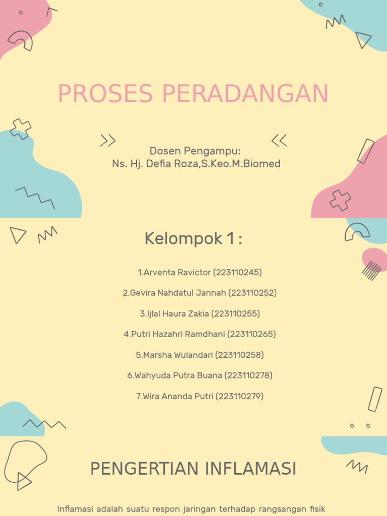 Proses dan Mekanisme Inflamasi | PDF