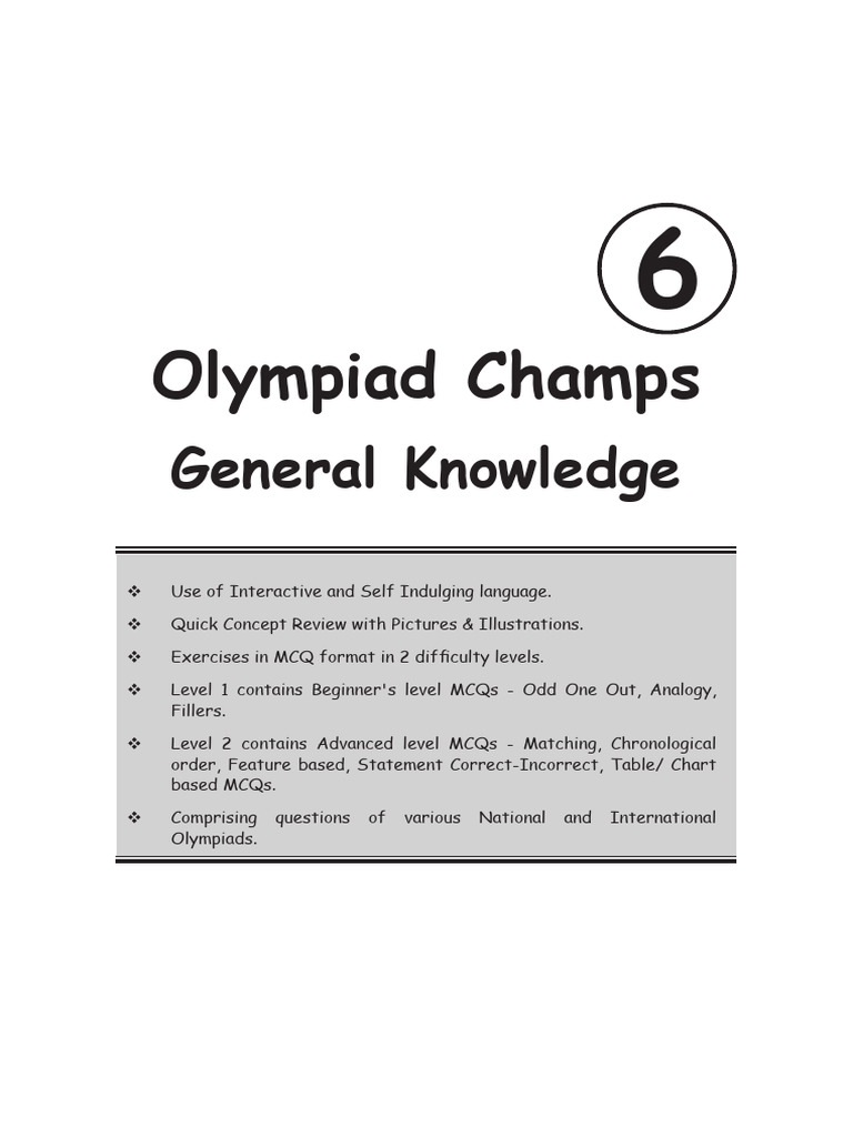Olympiad Champs General Knowled - Disha Experts (1) | PDF | Ancient Rome