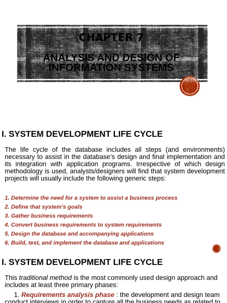 Chapter 7 - Analysis and Design of Information Systems | PDF | Conceptual Model | Data Model