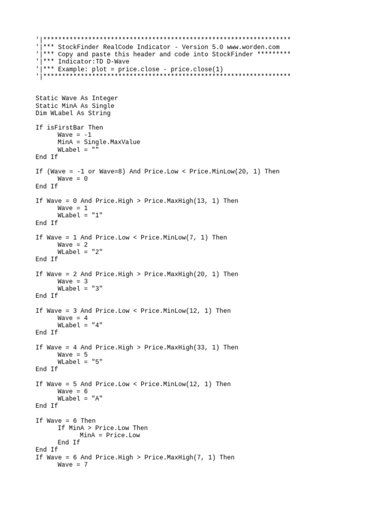 TD D-Wave - Stockfinder | PDF