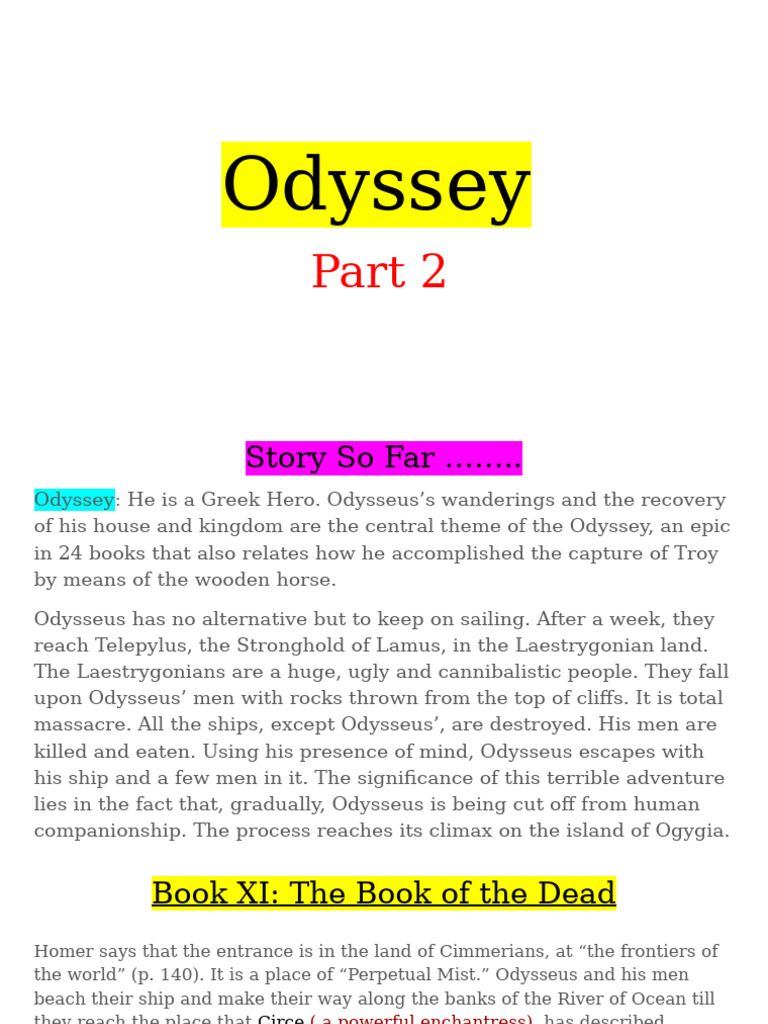Untitled Presentation | PDF | Penelope | Odysseus