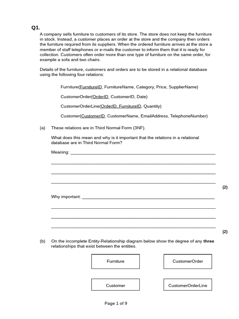 4.10 Exam Practise Questions (Qs Only) | PDF | Data | Information Retrieval
