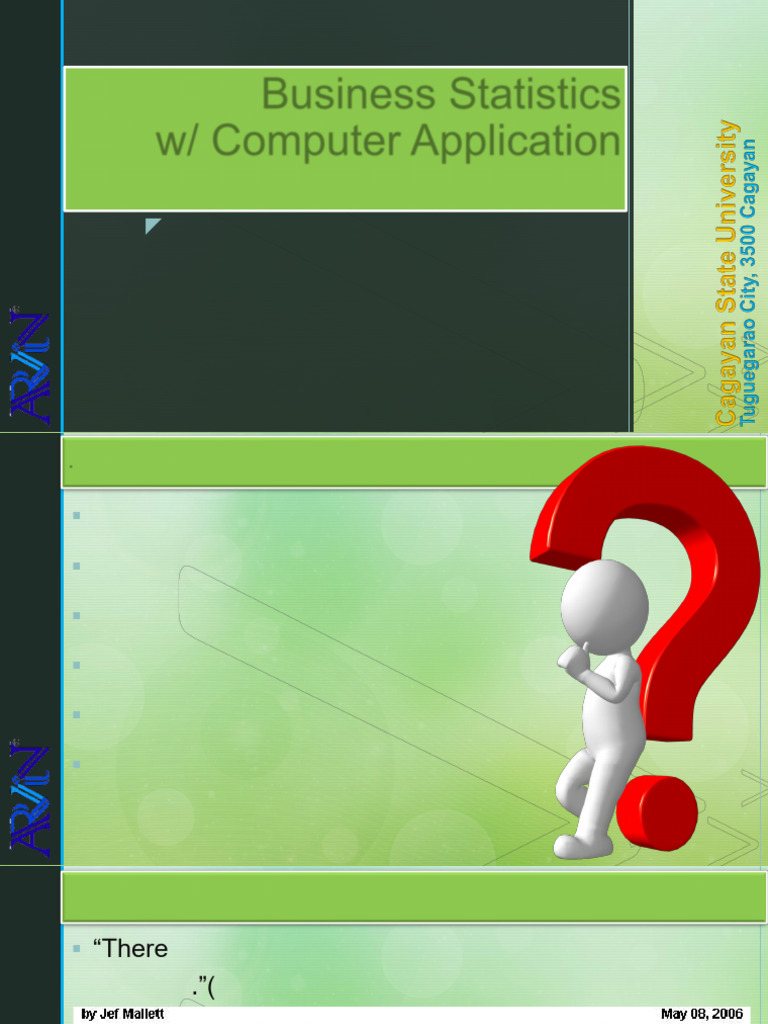 Business Statistics and Its Applications | PDF | Statistics | Sampling ...