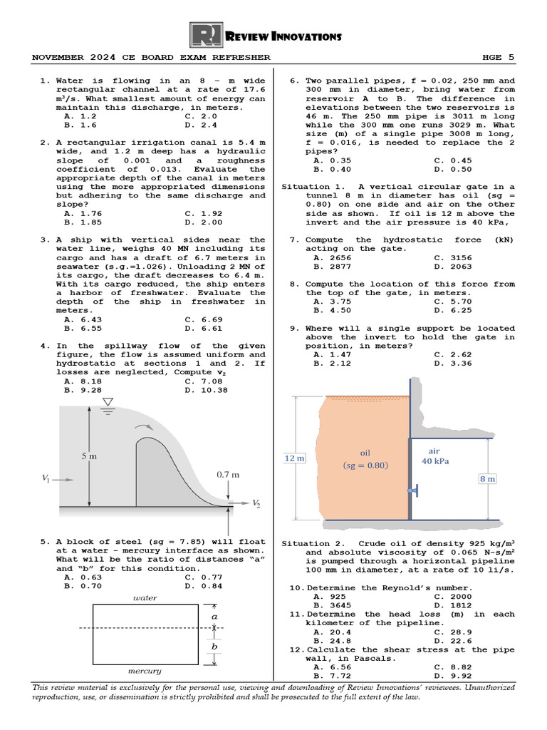 HGE 5 OL | PDF | Liquids | Pressure