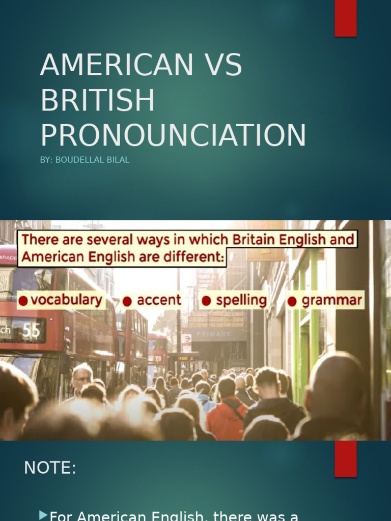 American Vs British Pronounciation | PDF