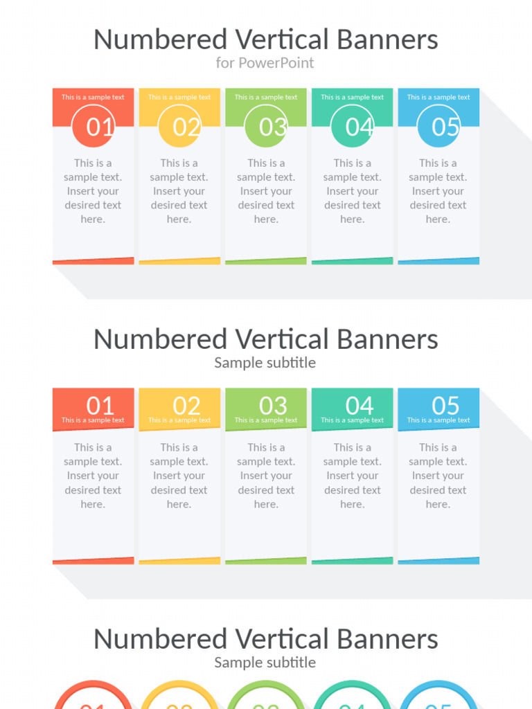 Numbered Vertical Banners | PDF