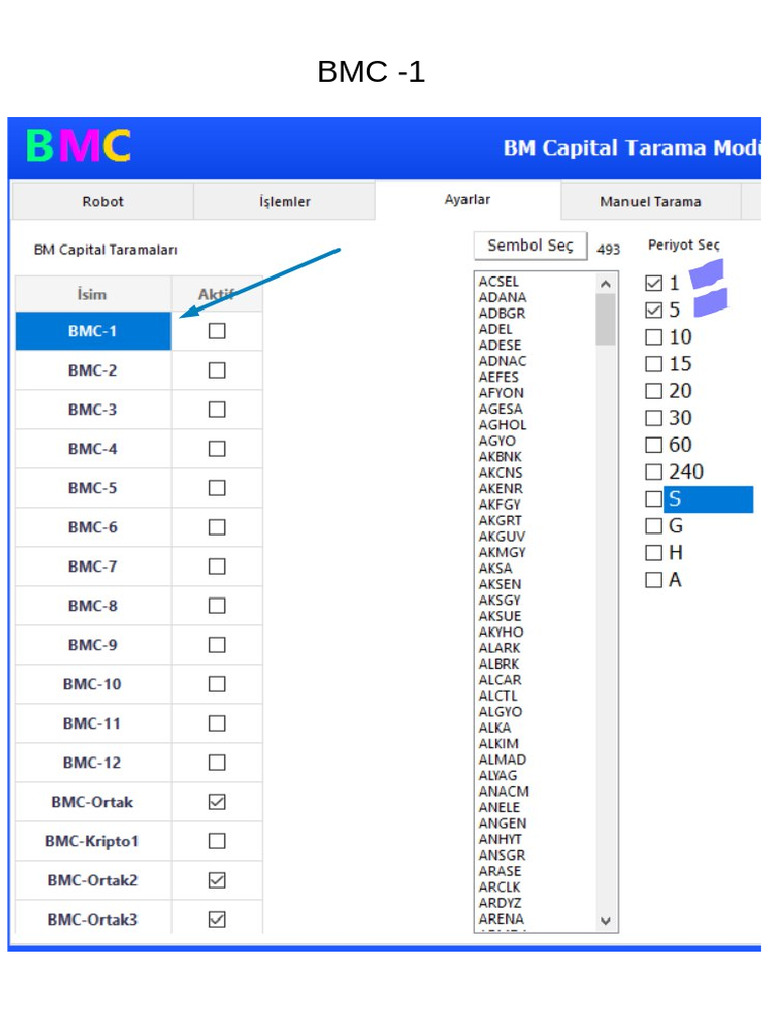 BMC Robot Ayarlari | PDF