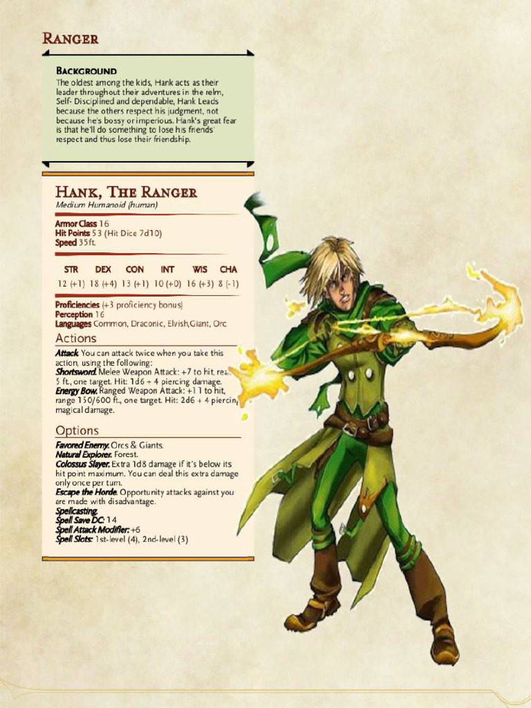 D&D5E Animated Series Characters | PDF