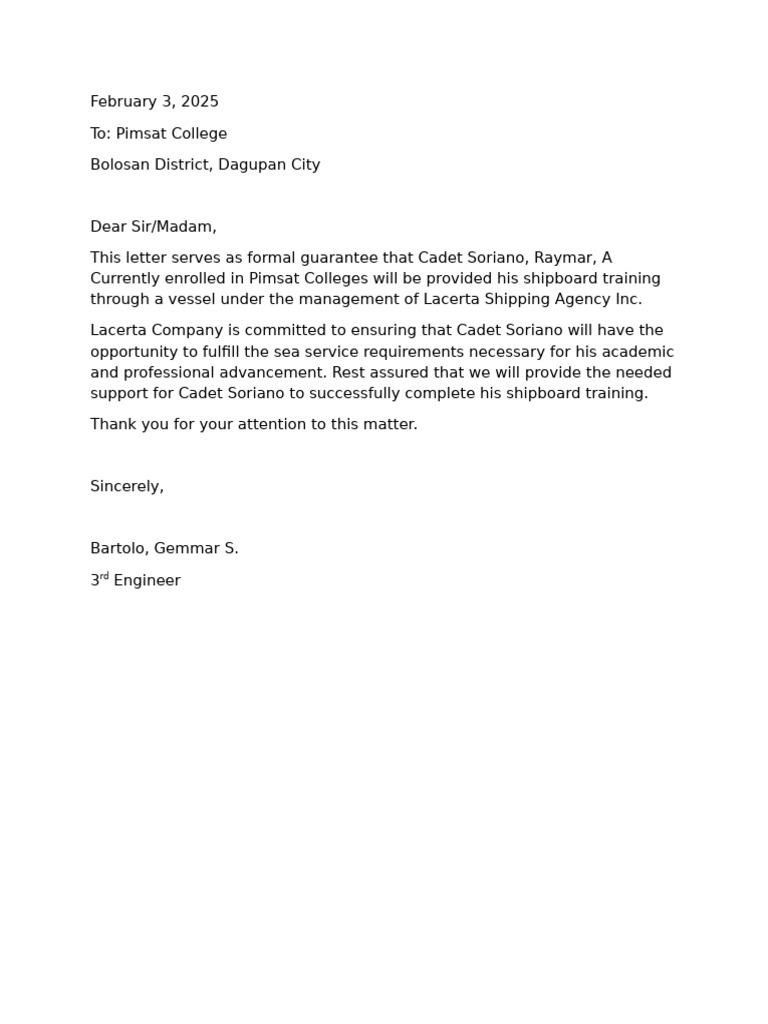 Letter of Request | PDF
