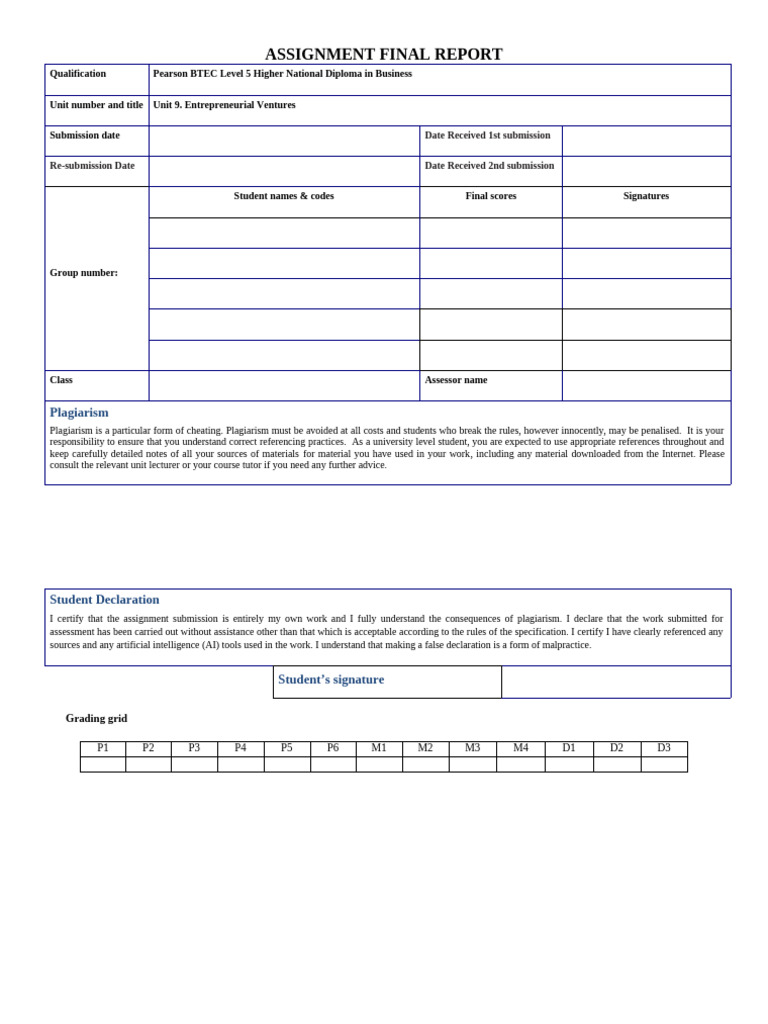 5047 - Frontsheet Final Report | PDF | Plagiarism