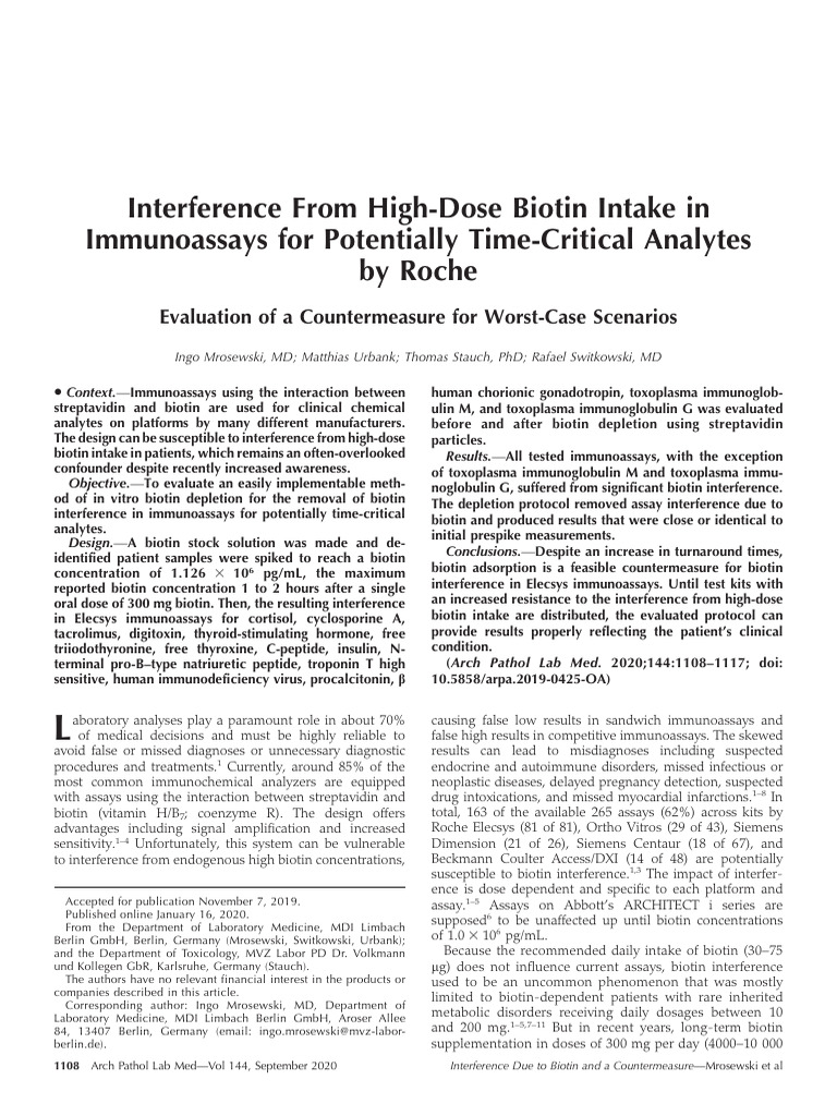 Botin - Interference - Beta HCG | PDF | Coefficient Of Variation ...