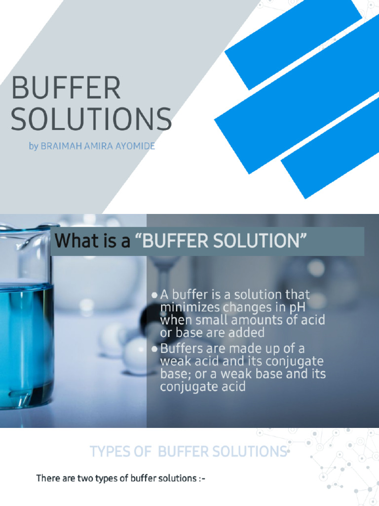 Buffer Solution - 1 | PDF