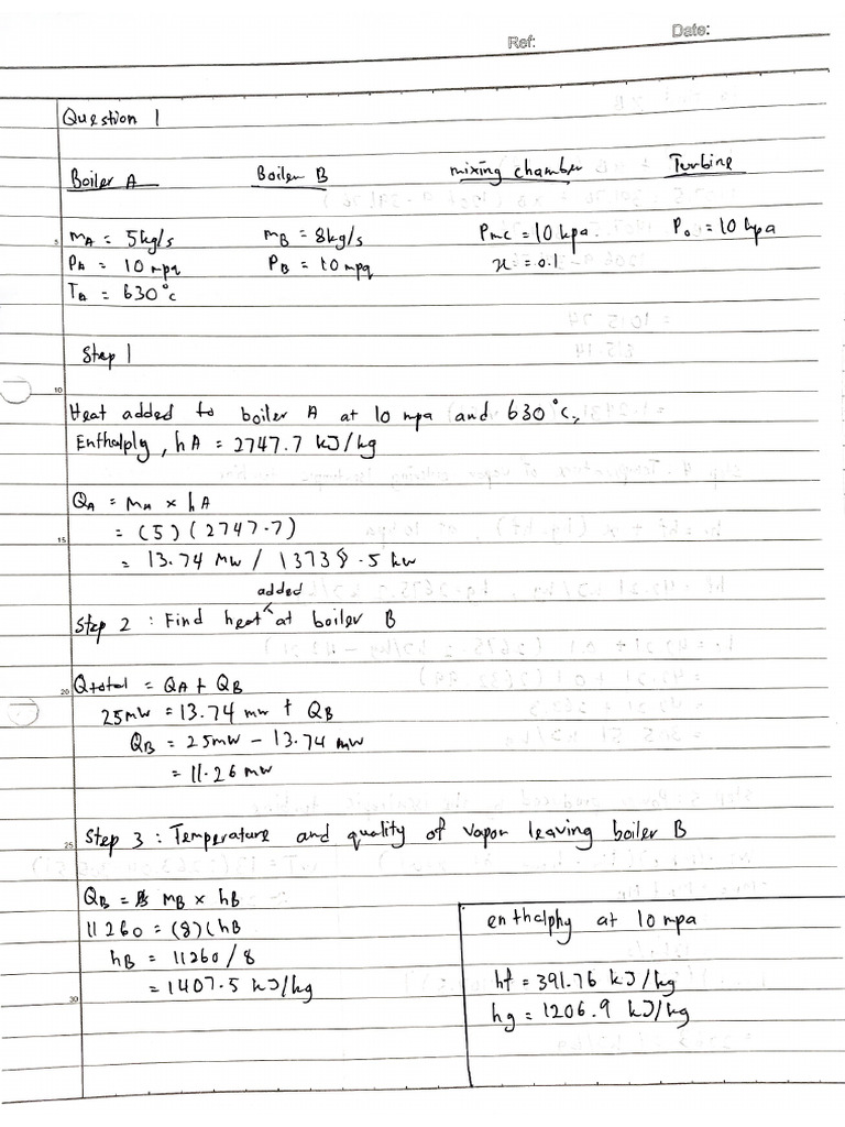 Quiz 2 (Thermofluid) | PDF