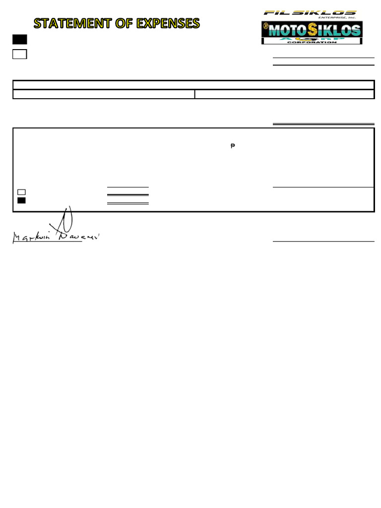 Cash Advance Liquidation Statement | PDF
