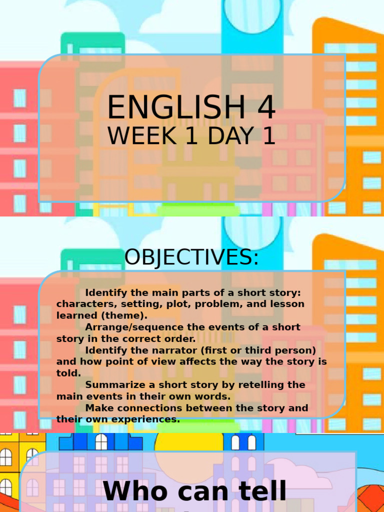 Understanding Short Story Elements | PDF | Narration