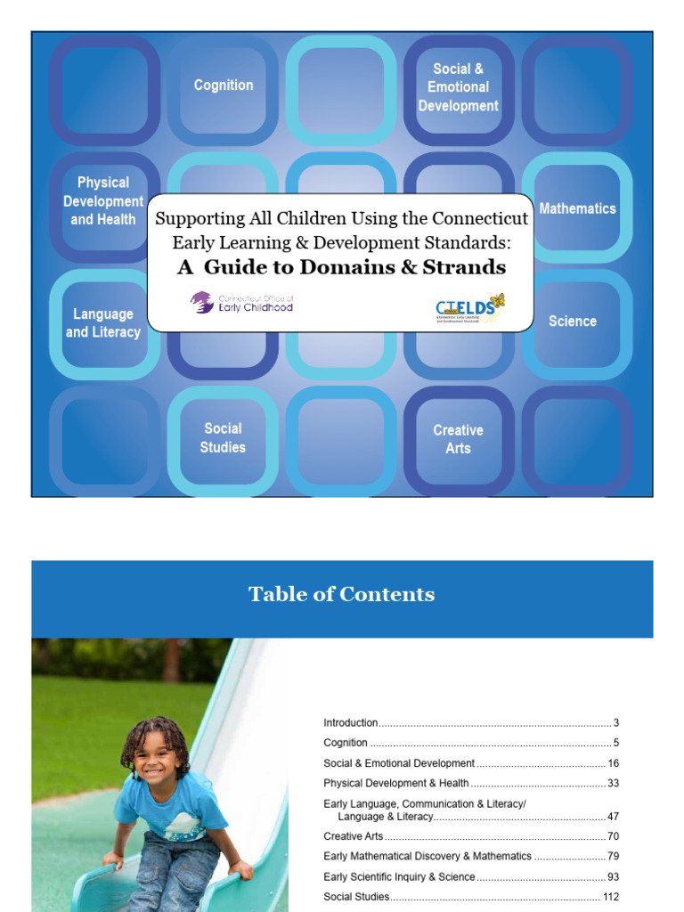 Connecticut Early Learning Standards Guide | PDF | Executive Functions ...