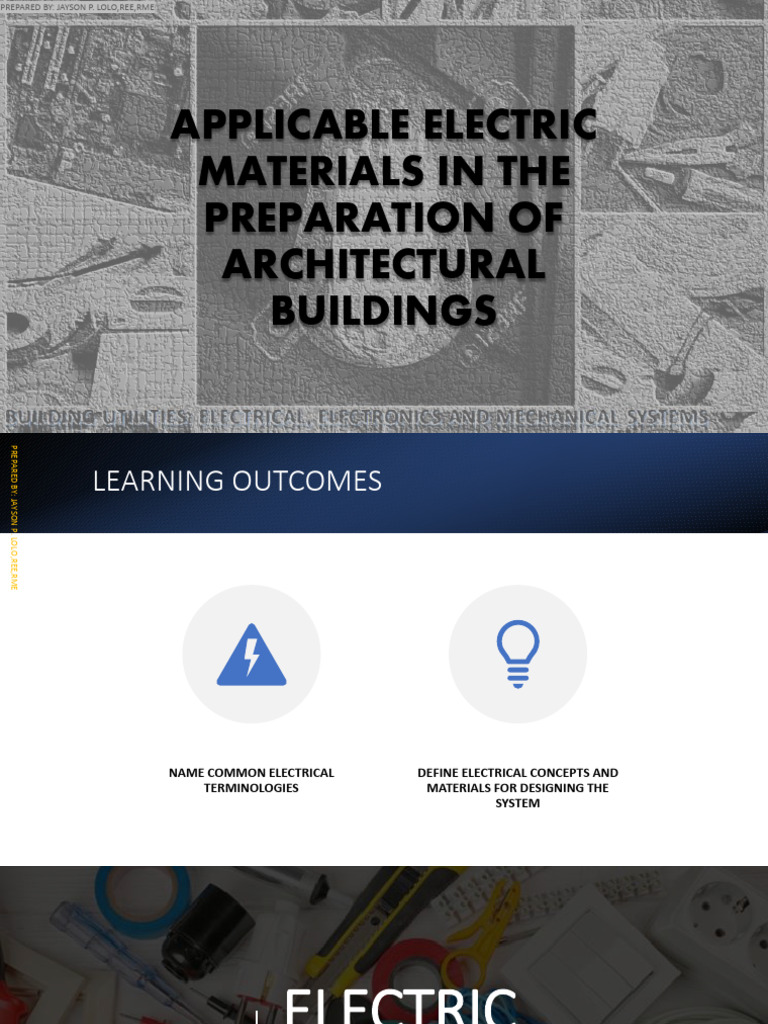 Electrical Materials for Building Design | PDF | Electrical Wiring | Wire