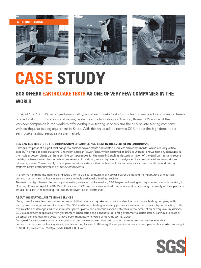 SGS IND Earthquake A4 EN 11 Min | PDF | Nuclear Power | Nuclear Power Plant
