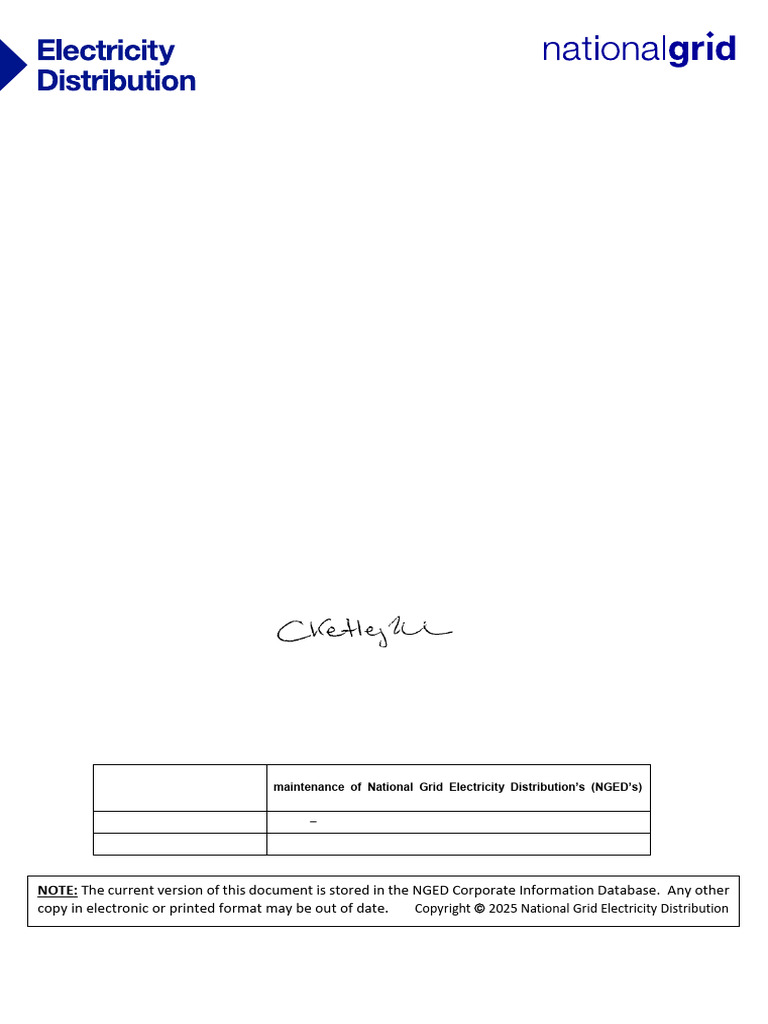 National Grid STANDARD TECHNIQUE | PDF | Electric Power Distribution ...