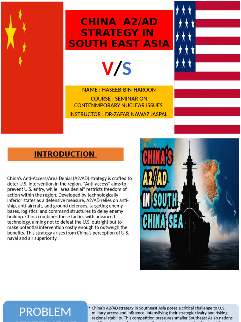 China a2ad Strategy in South East Asia | PDF | Missile | Electronic Warfare
