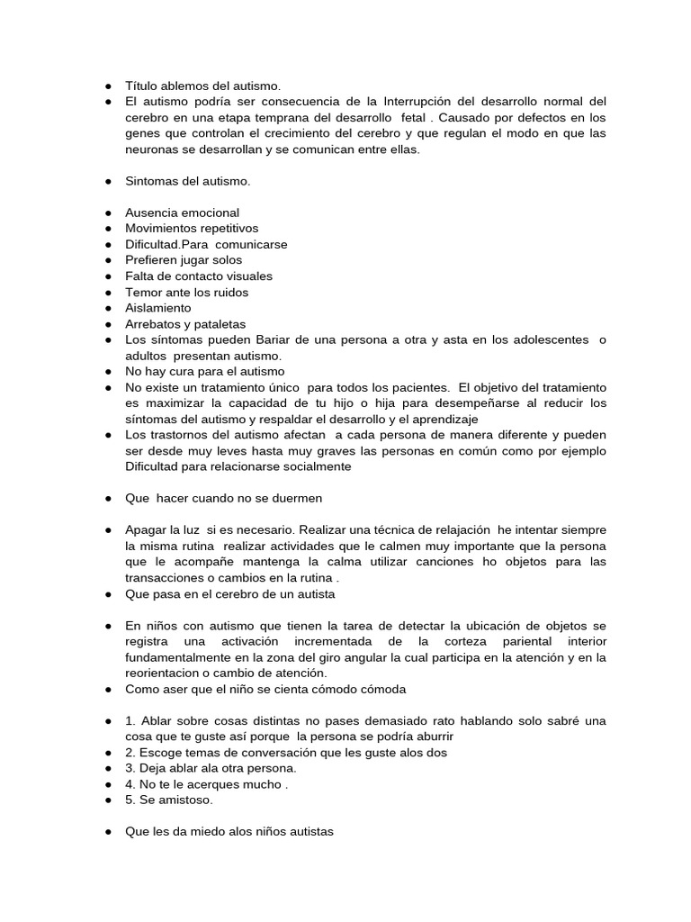 Las Siete Cosas Que Te Roban El Gozo | PDF | Autismo | Ciencias del ...