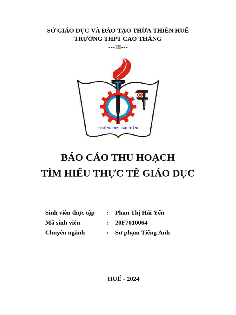 Thu Hoạch Tìm Hiểu TTGD | PDF